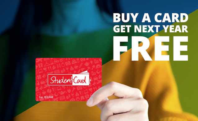 18 MONTHS OF STUDENTCARD with StudentCard