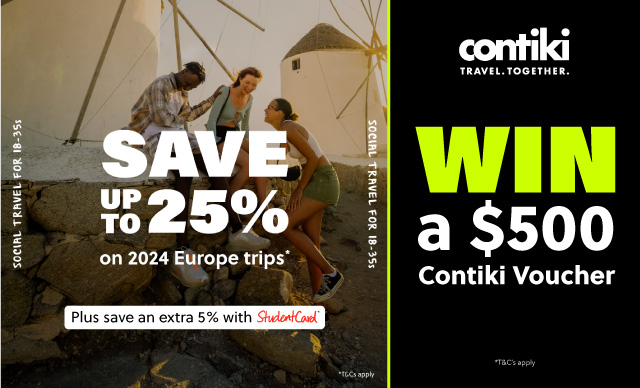 Save up to 25% on Contiki '24 Europe with StudentCard